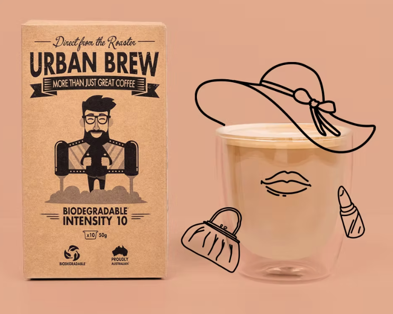 Urban brew biodegrabable coffee pods- 10 pack | On Island Time